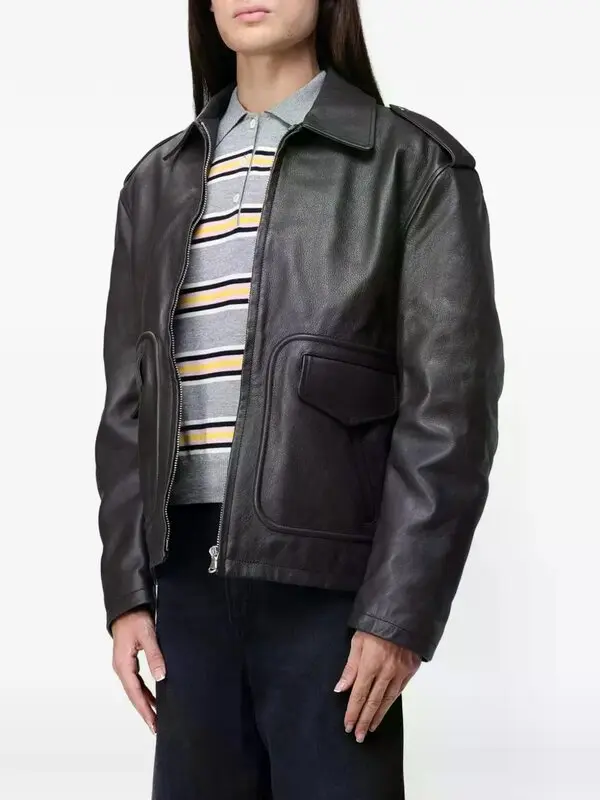 Fiorucci Graphic-print Leather Jacket