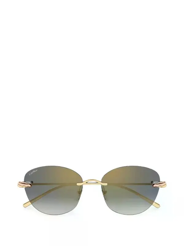 Cartier Trinity Rimless Sunglasses - Gold