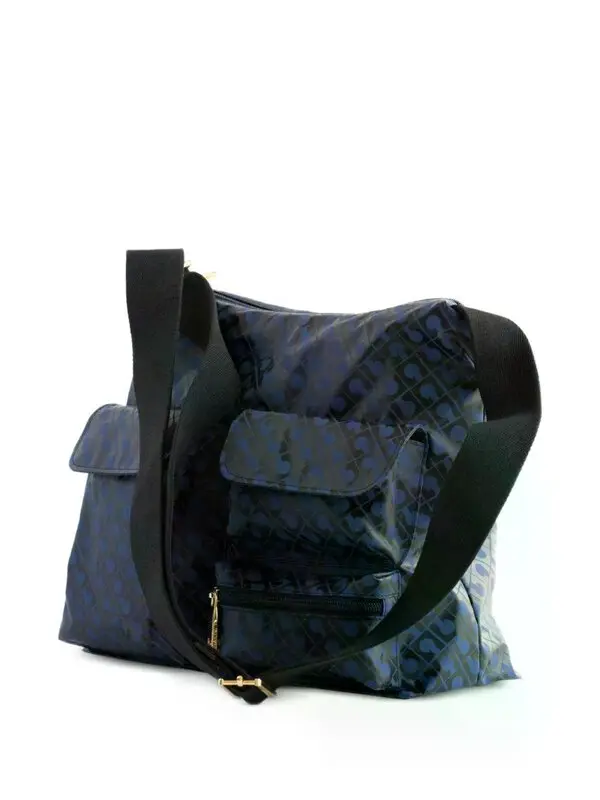 GHERARDINI Monogram-print Shoulder Bag - Blue