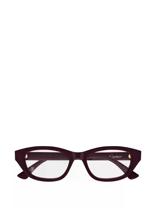 Cartier C De Cat-eye Glasses - Purple