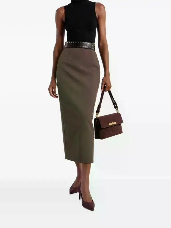 POCHE PARIS Torba Suede Twist-lock Shoulder Bag