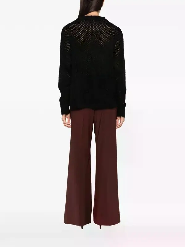 Antonelli Firenze Brembana Open-knit Crew-neck Sweater
