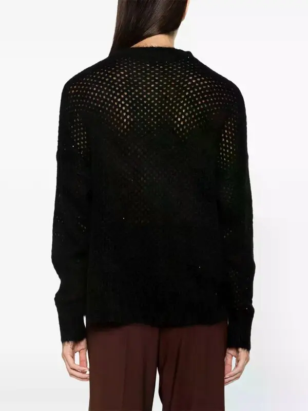 Antonelli Firenze Brembana Open-knit Crew-neck Sweater