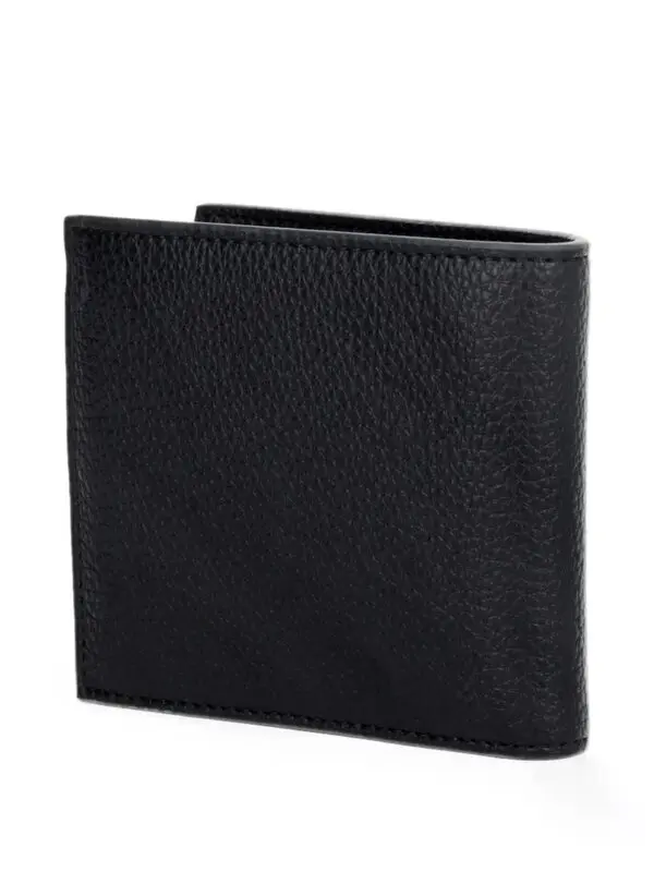 Armani Exchange Logo-embossed Pebbled-leather Wallet