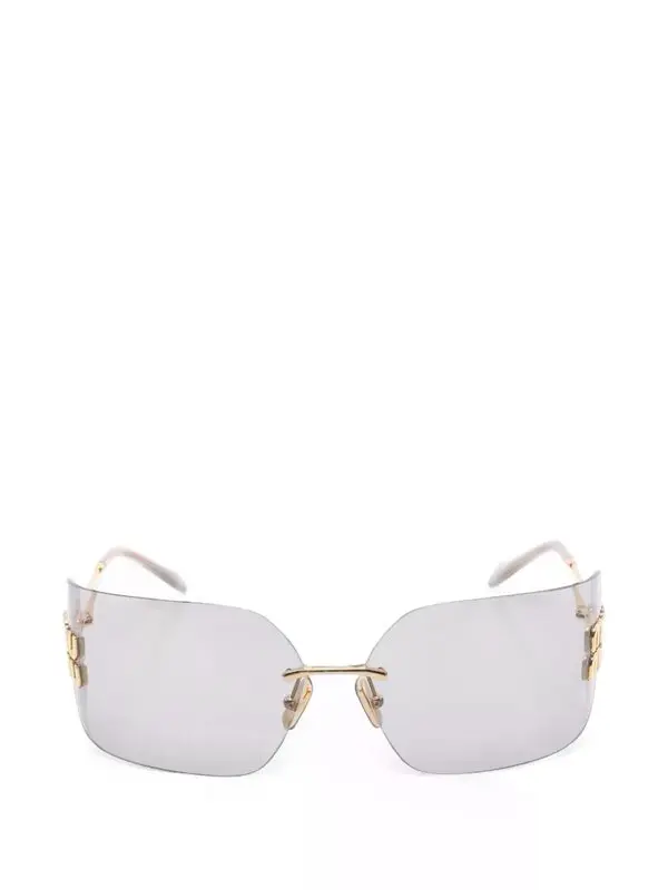 Miu Miu Aube Dawn Rimless Sunglasses - Gold