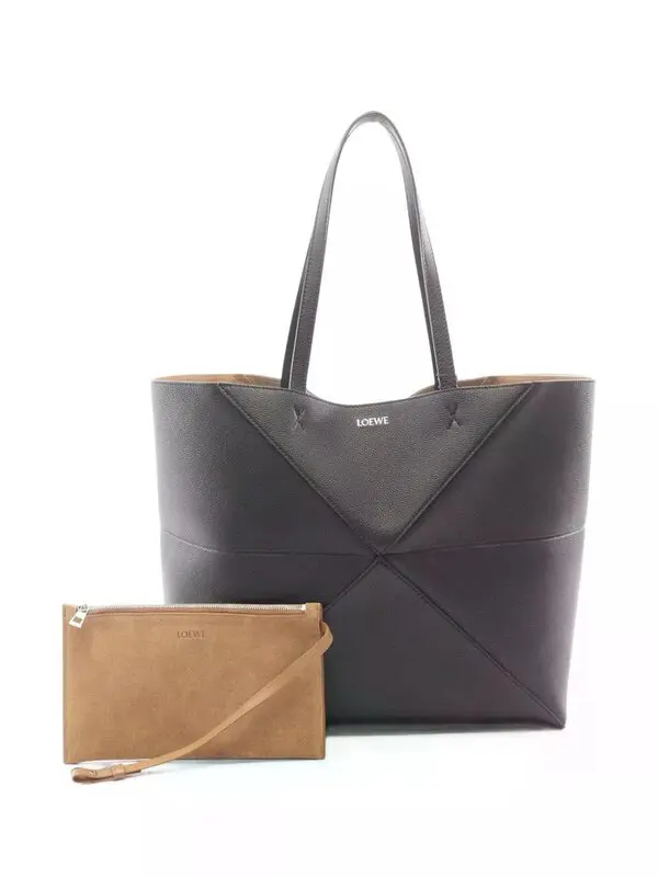 Loewe 2020s Puzzle Fold Tote Bag - Black