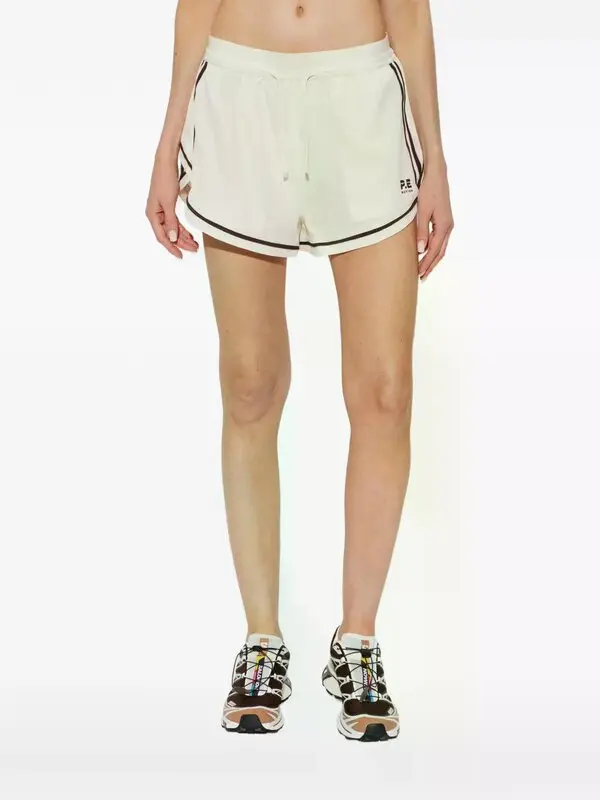 P.E Nation Linear Logo-print Drawstring Shorts