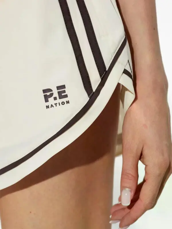 P.E Nation Linear Logo-print Drawstring Shorts