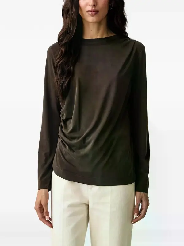 MOS MOSH Ami Draped Long-sleeve T-shirt
