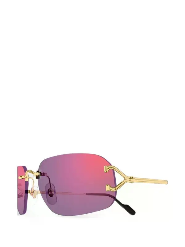 Cartier C De Rimless Sunglasses