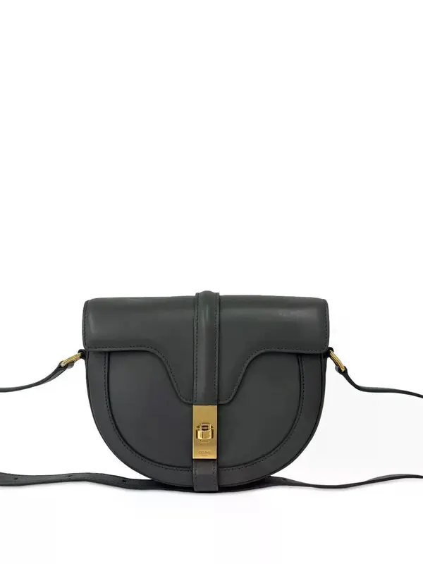 Celine 2015-2026 Small Calfskin Besace 16 Crossbody Bag - Grey