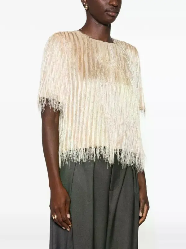 PHILIA LOFT Fringe-detail Blouse