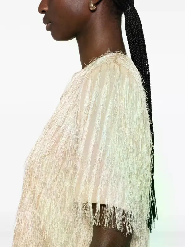 PHILIA LOFT Fringe-detail Blouse