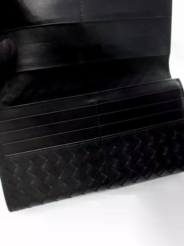 Bottega Veneta 2000s Intrecciato Leather Wallet