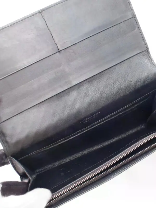 Bottega Veneta 2000s Intrecciato Leather Wallet
