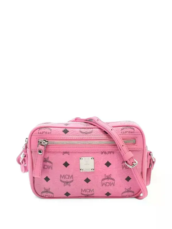 Mcm 2010s Visetos Shoulder Bag - Pink