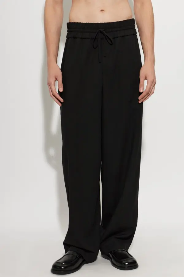 AMI Paris Straight-leg Wool Trousers