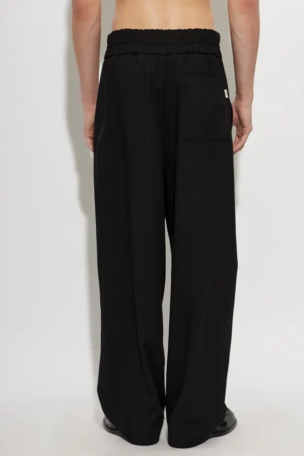 AMI Paris Straight-leg Wool Trousers