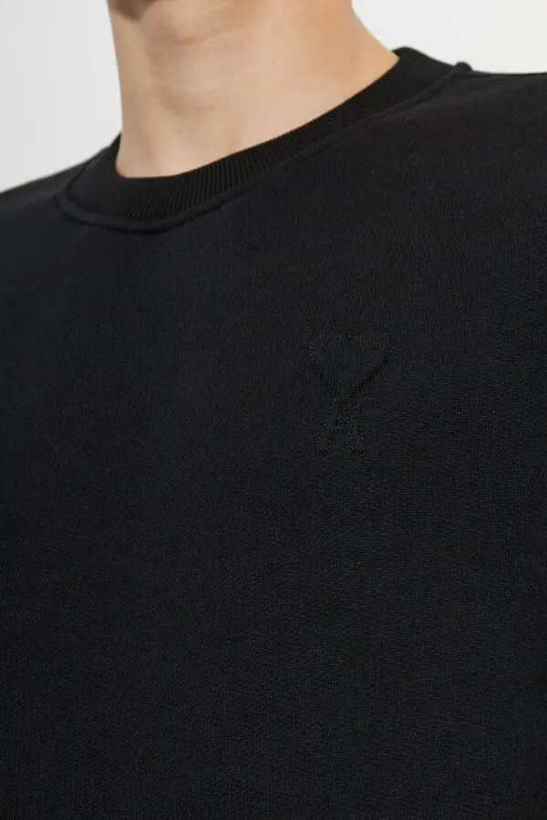 AMI Paris Cotton Sweatshirt With Logo