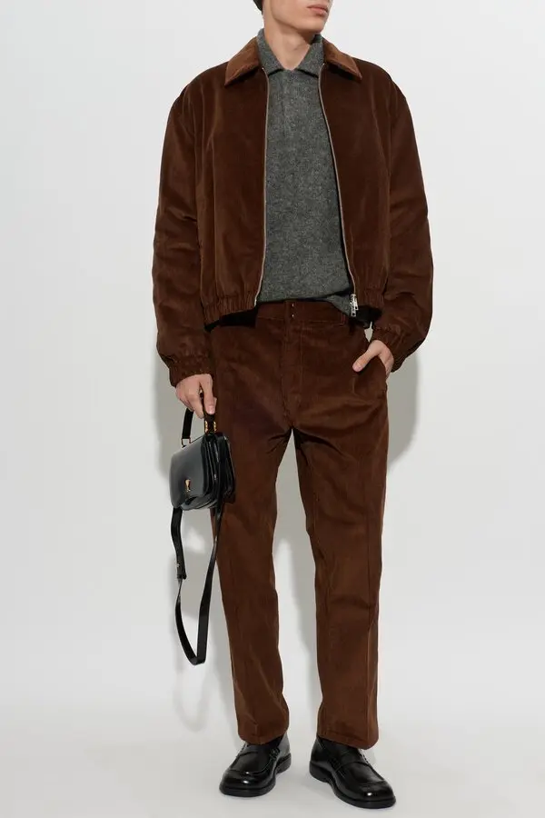 AMI Paris Straight-leg Corduroy Trousers