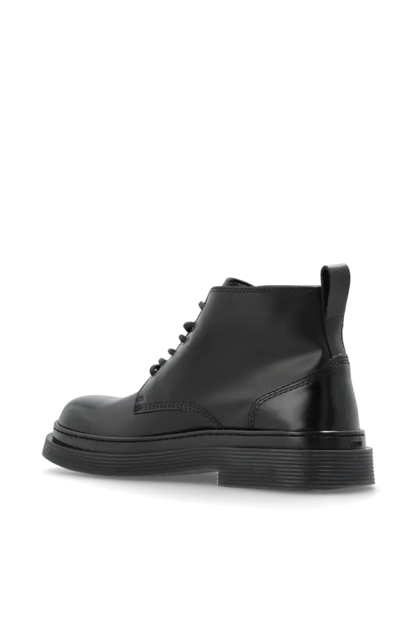 AMI Paris Leather Ankle Boots