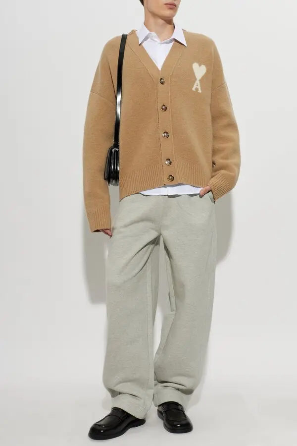 AMI Paris Straight-leg Sweatpants