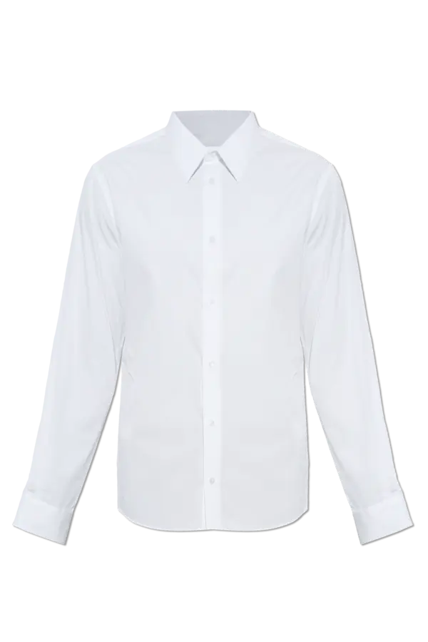 AMI Paris Cotton Shirt With Embroidered Logo