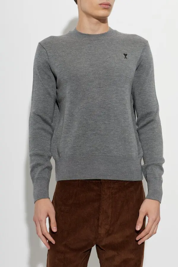 AMI Paris Wool Crew Neck Sweater