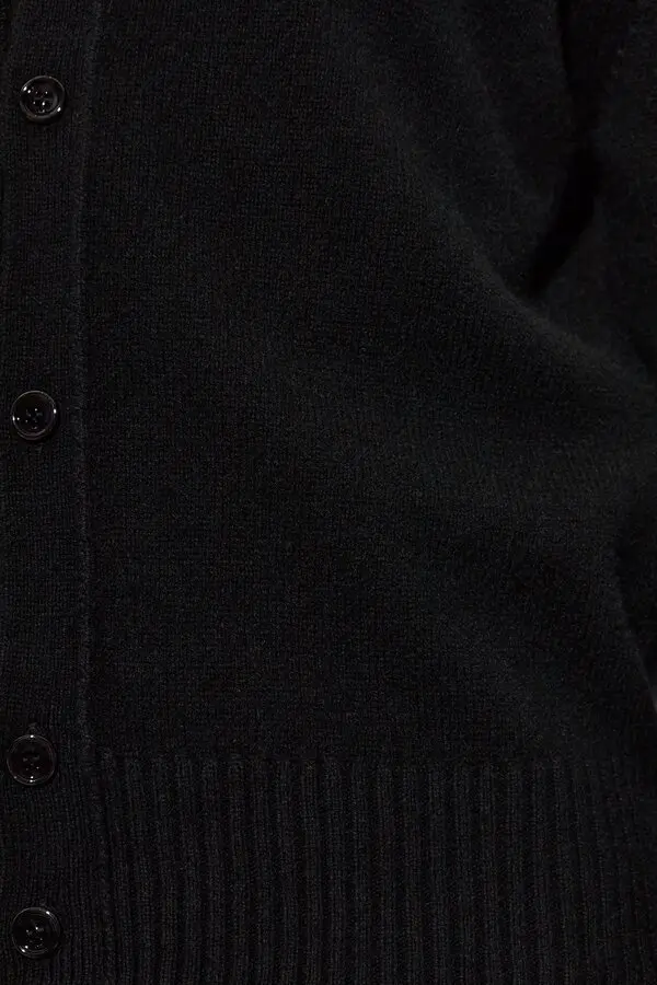 AMI Paris Cashmere Cardigan With Embroidered Logo