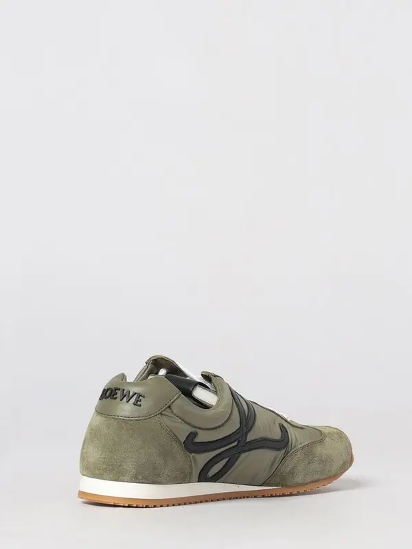 Loewe Ballet Runner 2.0 Nylon And Suede Sneakers With Applied Logo