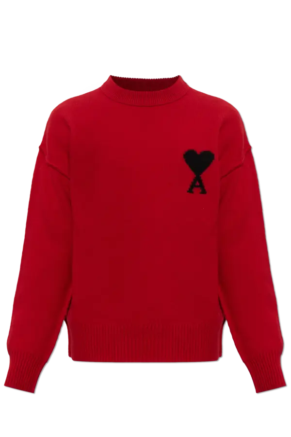 AMI Paris Wool Crew Neck Sweater
