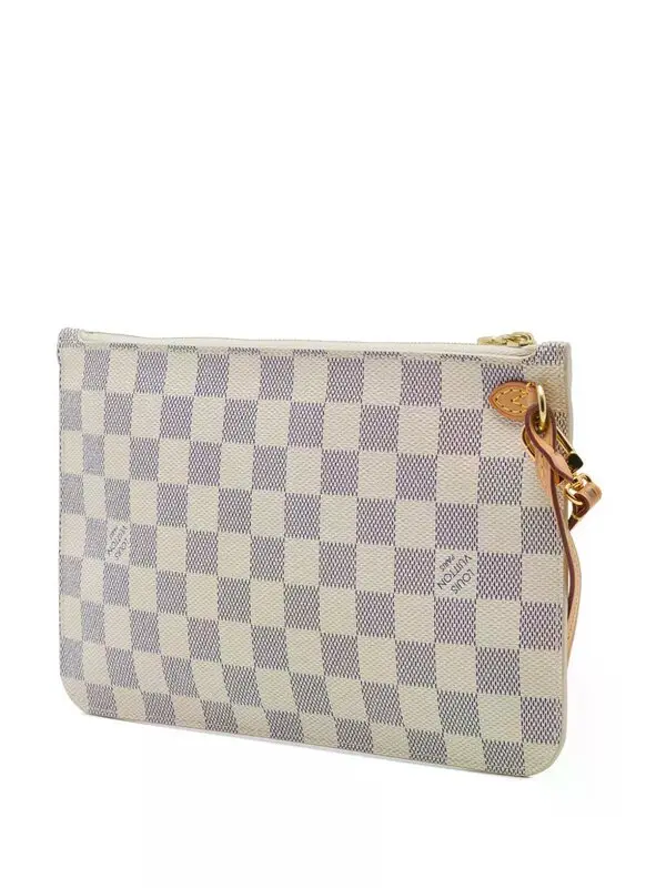 LOUIS VUITTON 2017 Damier Azur Neverfull Mm Pouch