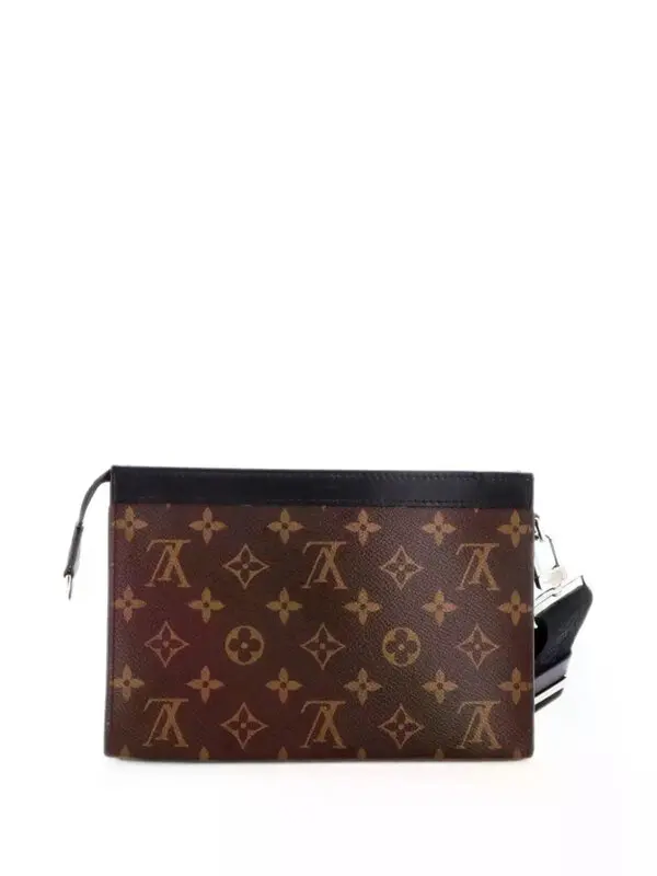 LOUIS VUITTON Gaston Wearable Wallet Monogram Eclipse Canvas Crossbody Bag - Brown