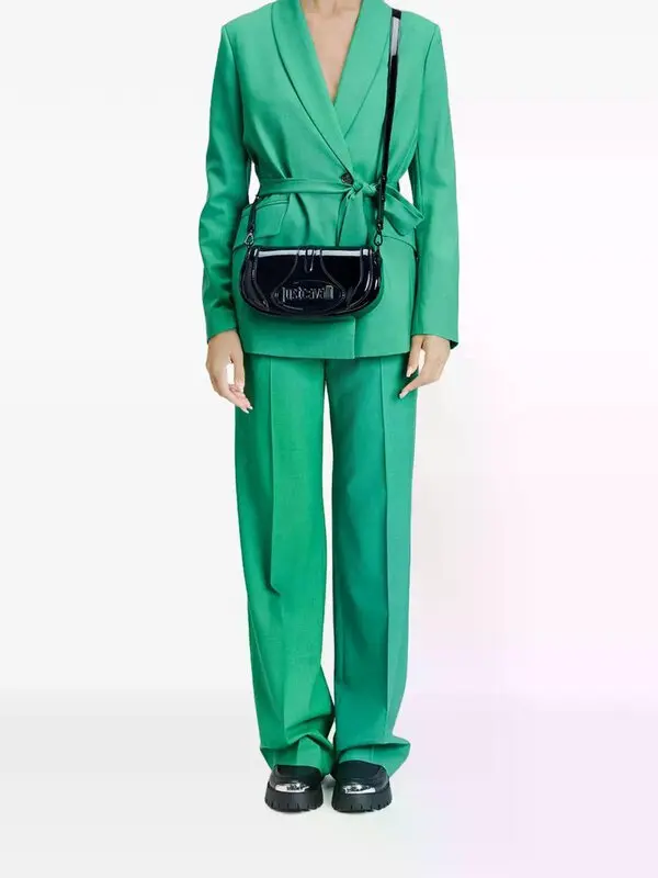 Just Cavalli Galaxy Patent-finish Cross Body Bag