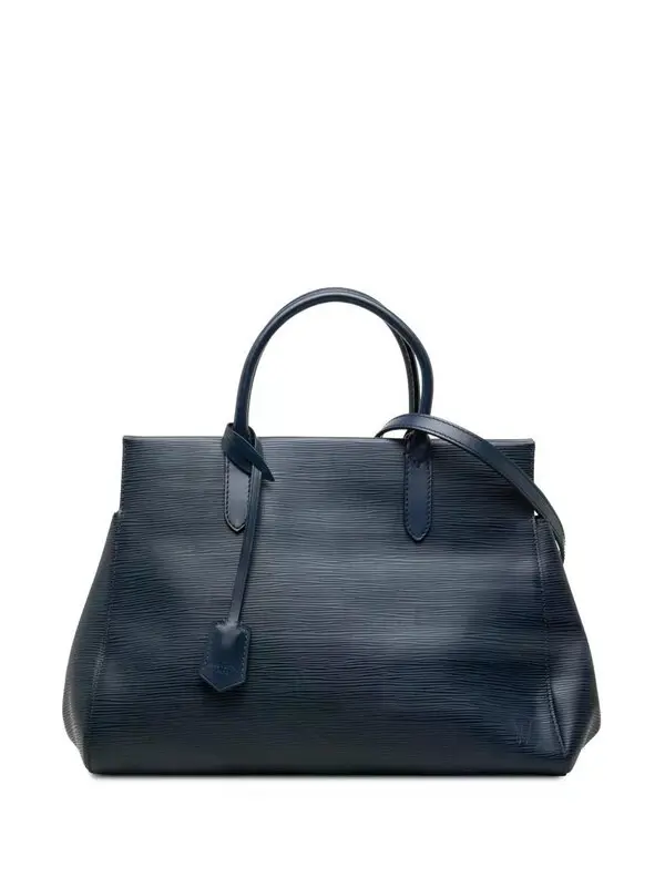 LOUIS VUITTON 2014 Epi Marly Mm Satchel - Blue