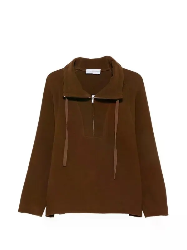 Studio Nicholson Quarter-zip Drawstring Sweatshirt