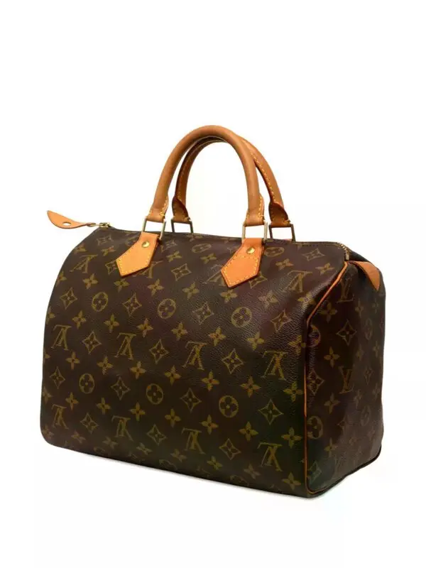 LOUIS VUITTON 2001 Monogram Speedy 30 Boston Bag - Brown