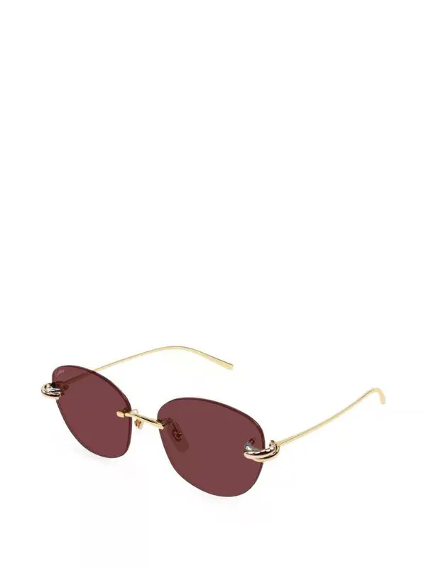 Cartier Trinity Rimless Sunglasses - Gold