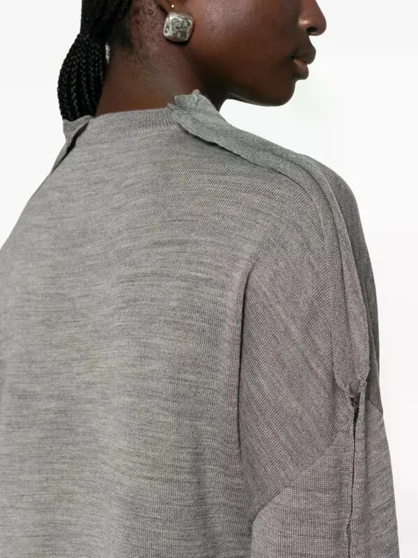 Comme Des Garçons Raw-edge Panelled Sweater