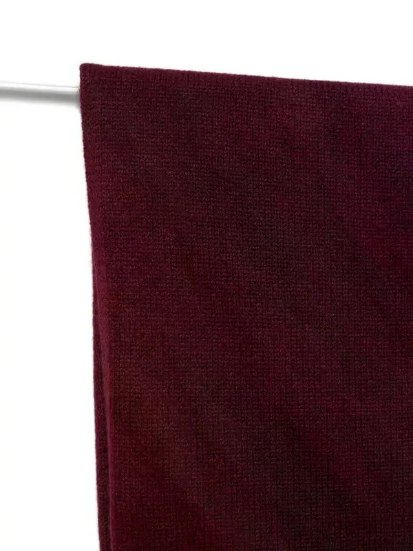 BEYOU Triangular Knitted Scarf - Red
