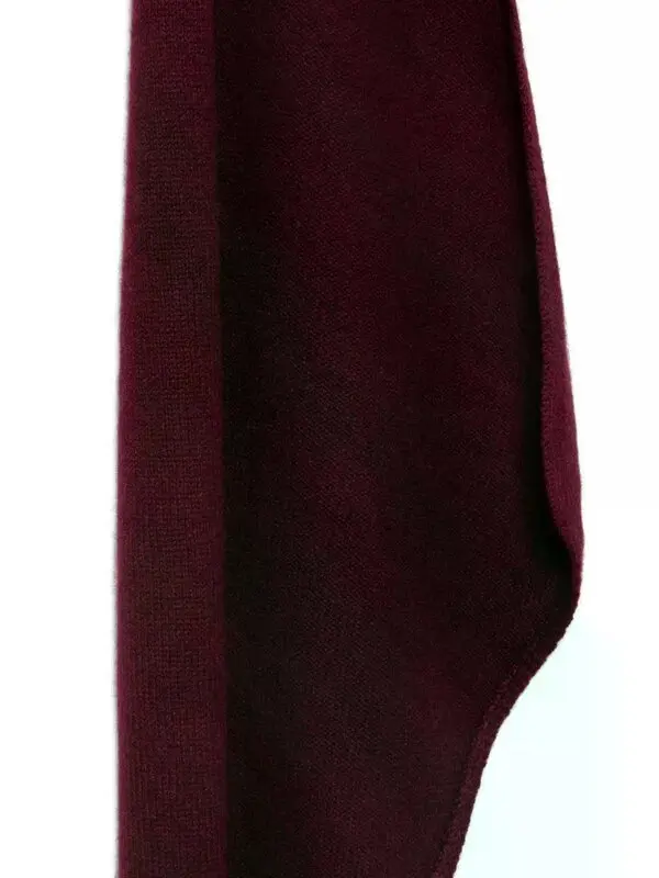 BEYOU Triangular Knitted Scarf - Red