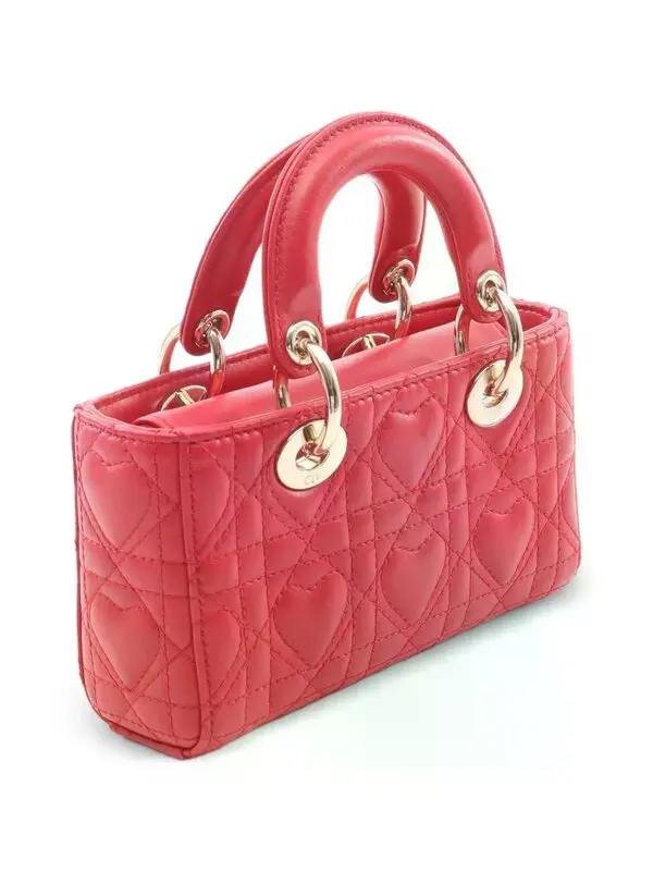 Dior 2010 Micro Lady D-joy Cannage Tote Bag