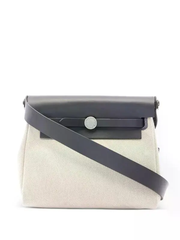 Hermès 2025 Mini Herbag Zip Shoulder Bag - Neutrals