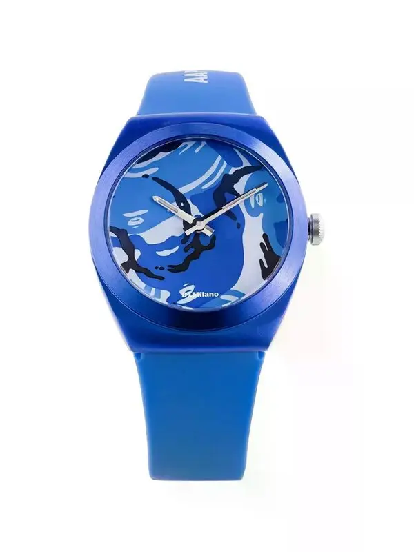 AAPE BY *A BATHING APE Xd1 Camo 34mm Watch - Blue
