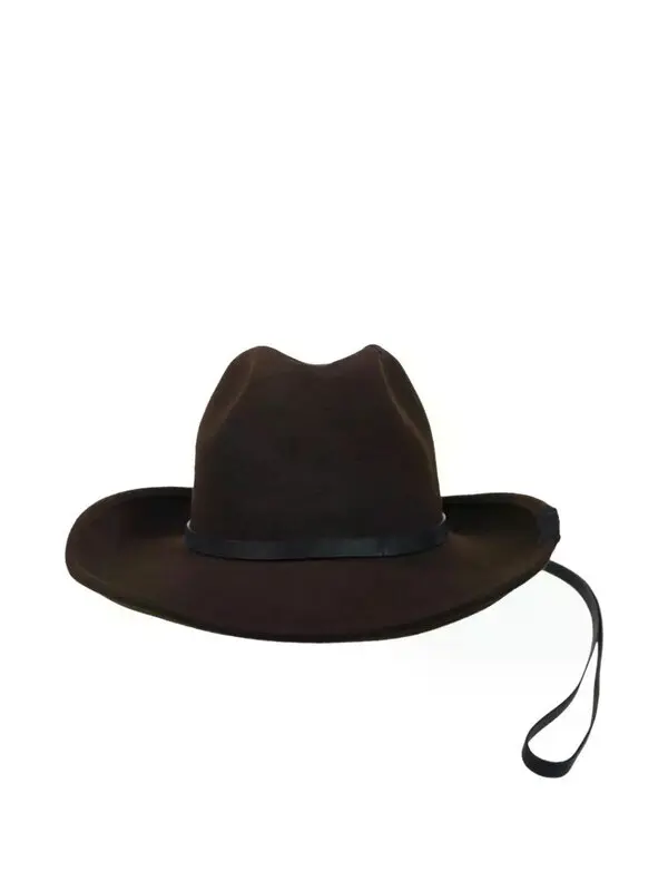 FILIPPO CATARZI Buckle-strap Felt Hat - Brown
