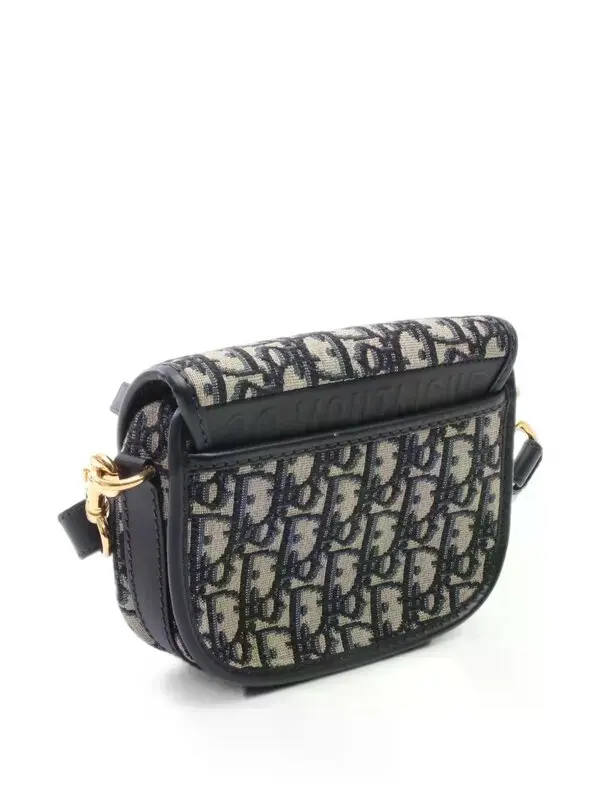 Dior 2010s Mini Bobby Oblique Cross Body Bag - Blue