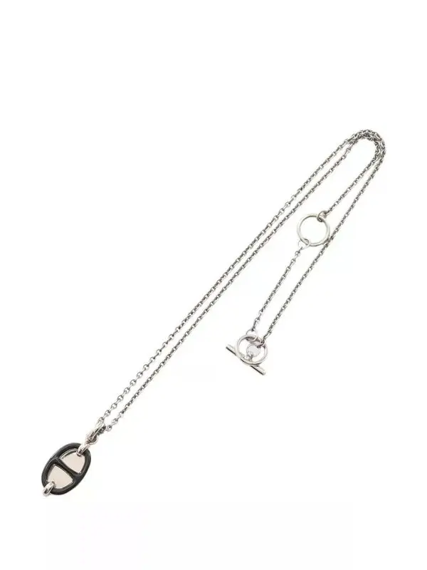 Hermès 2010s Chaîne D'ancre Mini Maillon Necklace - Silver