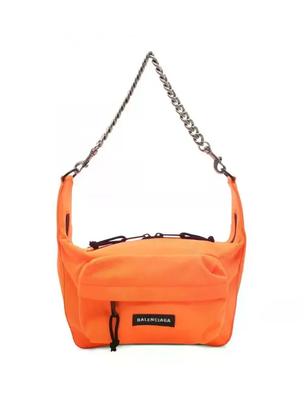 Balenciaga 2010s Logo-patch Shoulder Bag - Orange