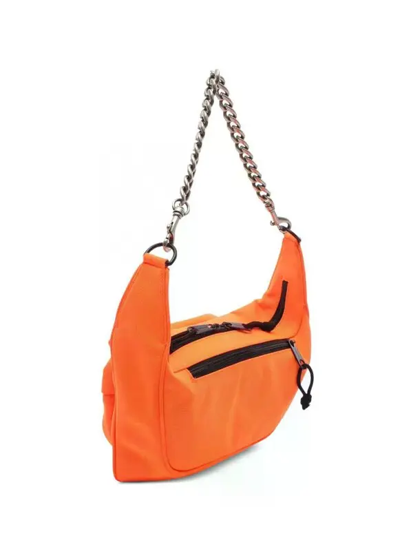 Balenciaga 2010s Logo-patch Shoulder Bag - Orange