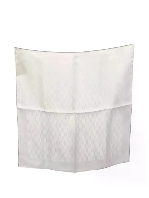 Hermès 2020s Pochette Faconnee Grand H Pocket Square - Grey